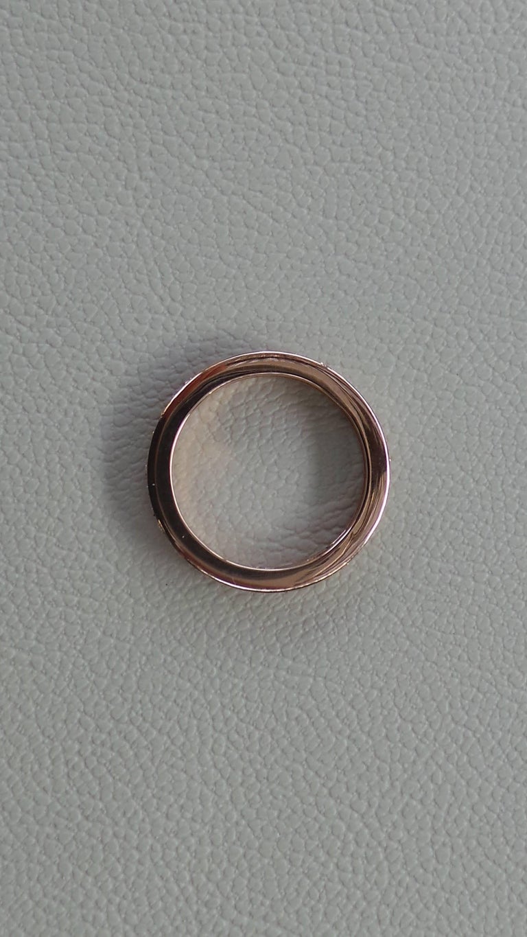 Eternity Diamonds 0.45k Rose Gold Stackable Cocktail Ring For Sale at ...