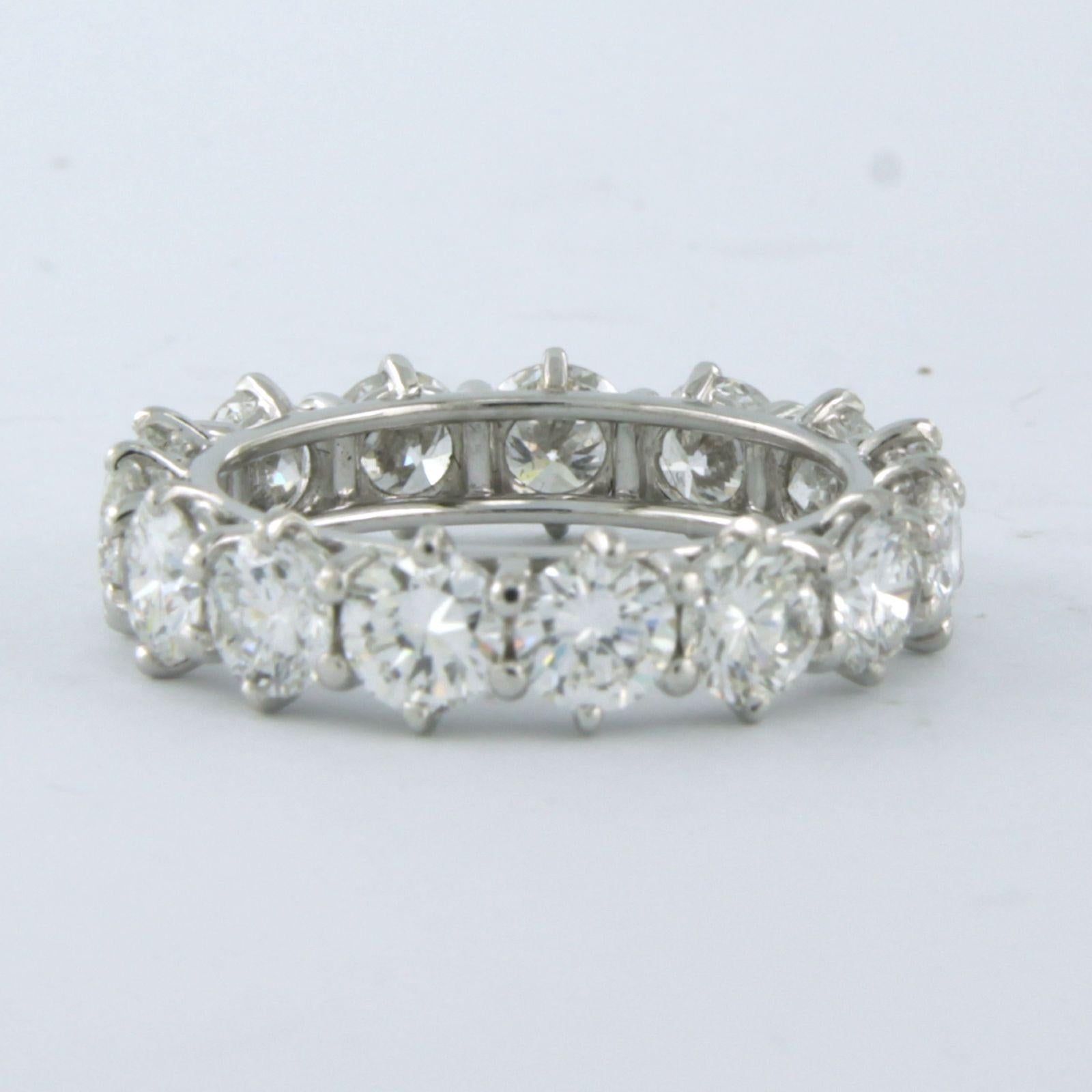 Eternity ring set with diamond 18k white gold For Sale at 1stDibs