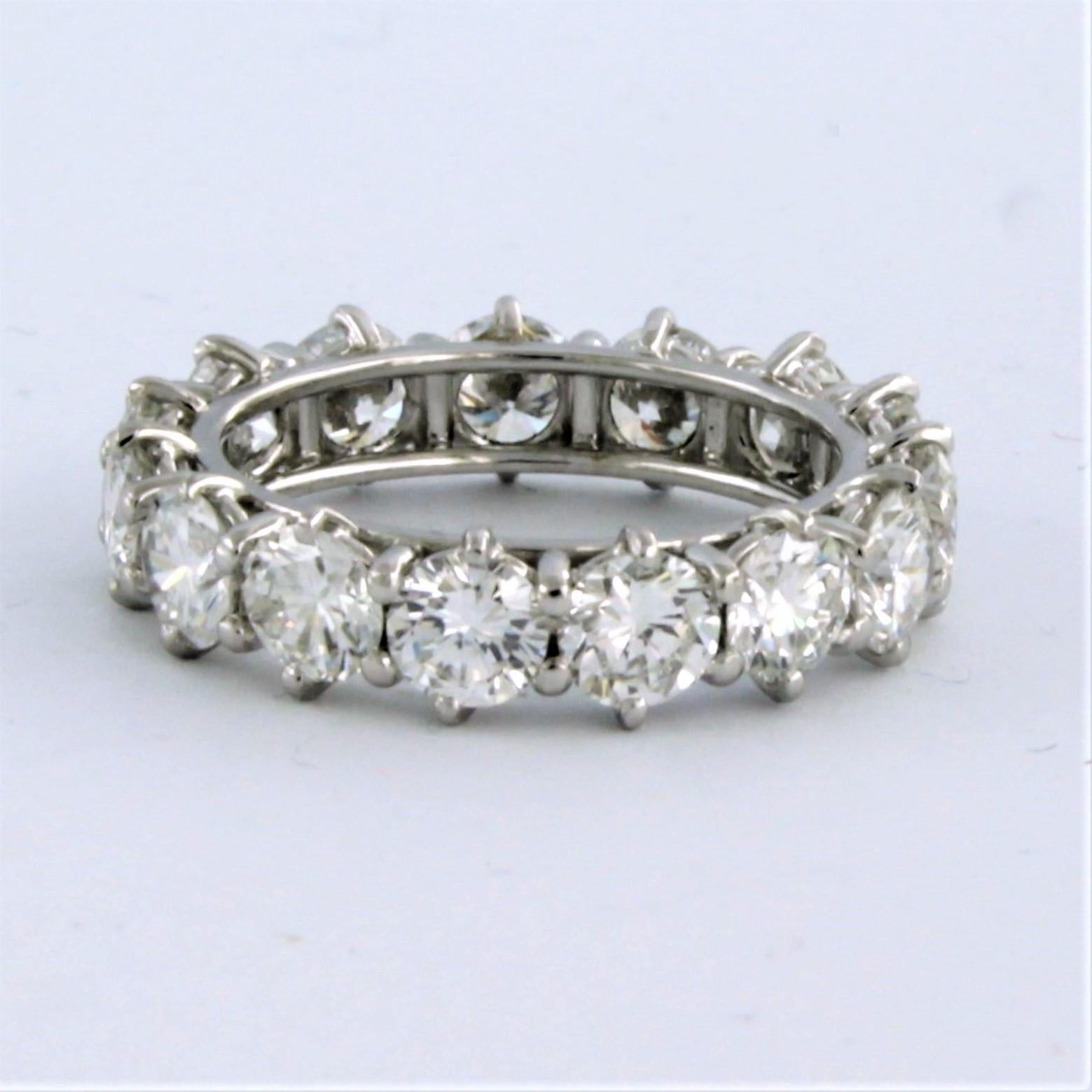 Eternity ring set with diamond 18k white gold For Sale at 1stDibs