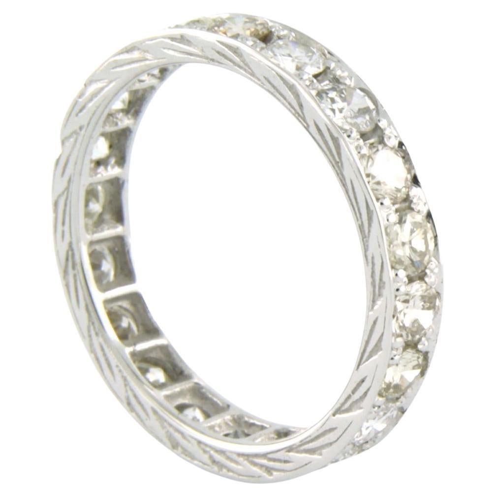 Eternity ring set with diamonds 18k pink gold For Sale at 1stDibs