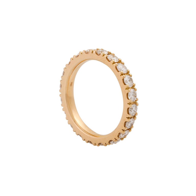 Eternity Ring with 20 Brilliant-Cut Diamonds Totaling 1.74ct, For Sale ...