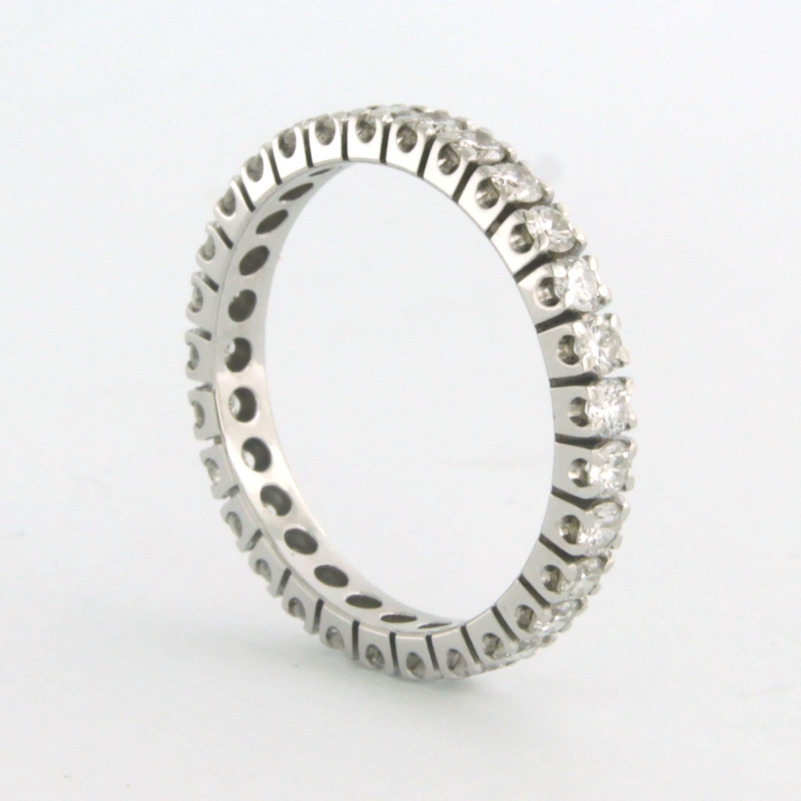 Eternity ring with diamond 18k white gold For Sale at 1stDibs