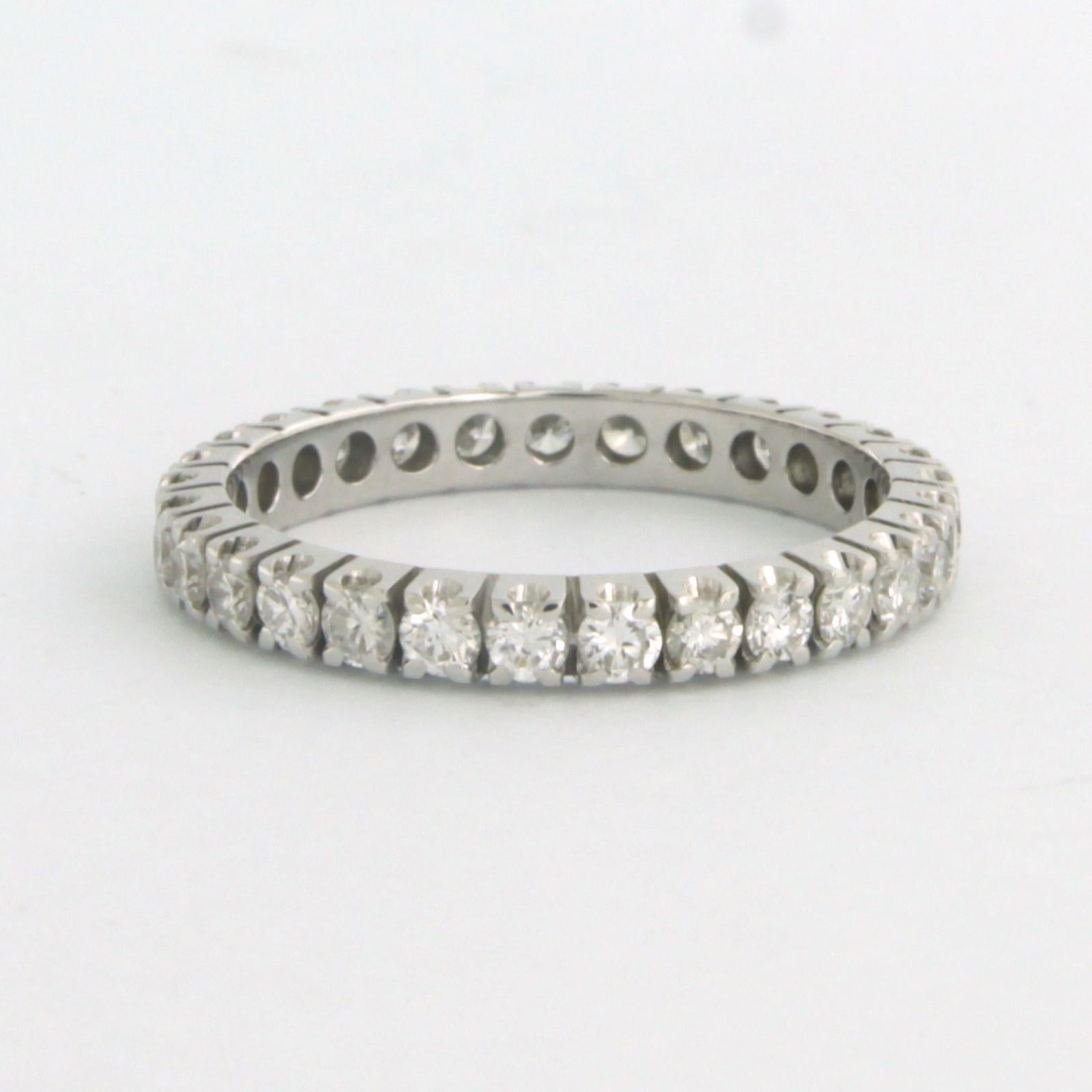Eternity ring with diamond 18k white gold For Sale at 1stDibs