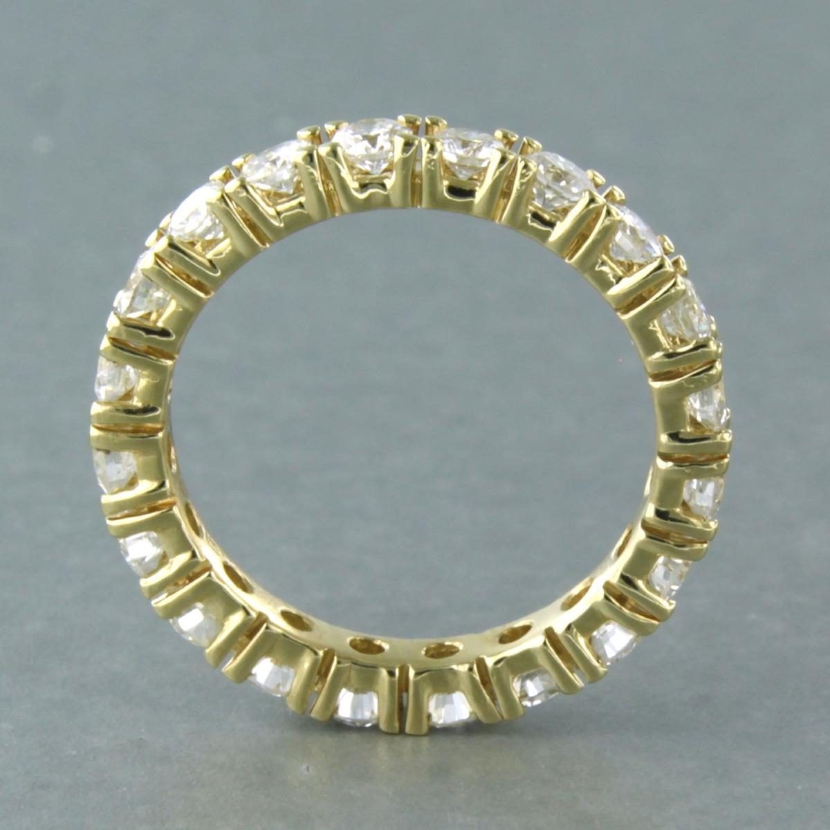 Eternity Ring with diamonds 18k yellow gold For Sale at 1stDibs