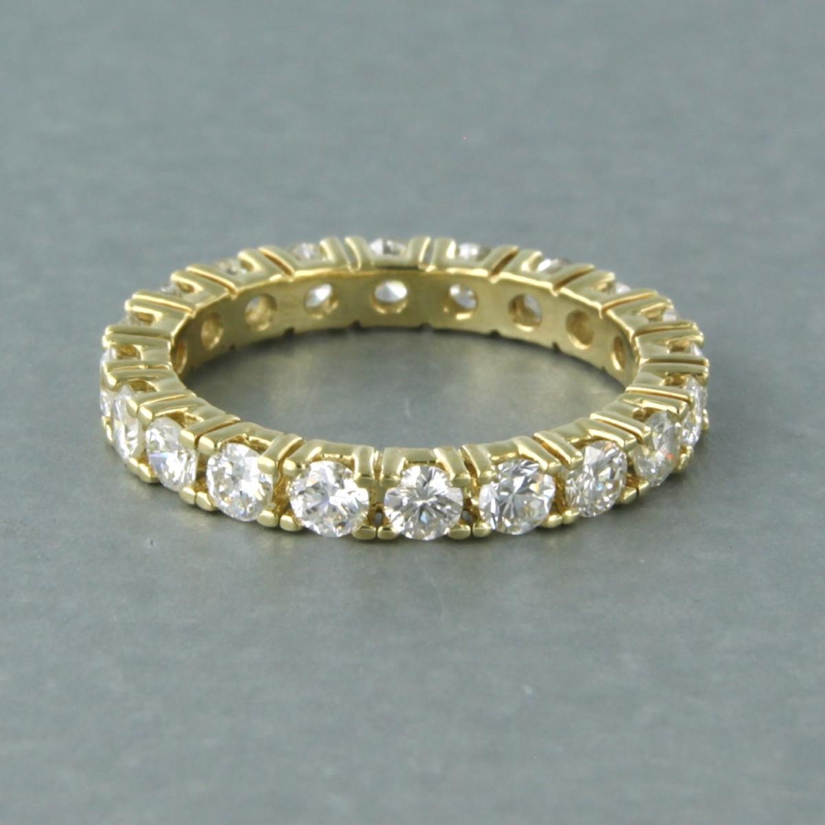 Eternity Ring with diamonds 18k yellow gold For Sale at 1stDibs