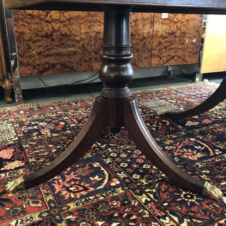 Ethan Allen Double Pedestal Dining Table For Sale at 1stDibs | ethan ...