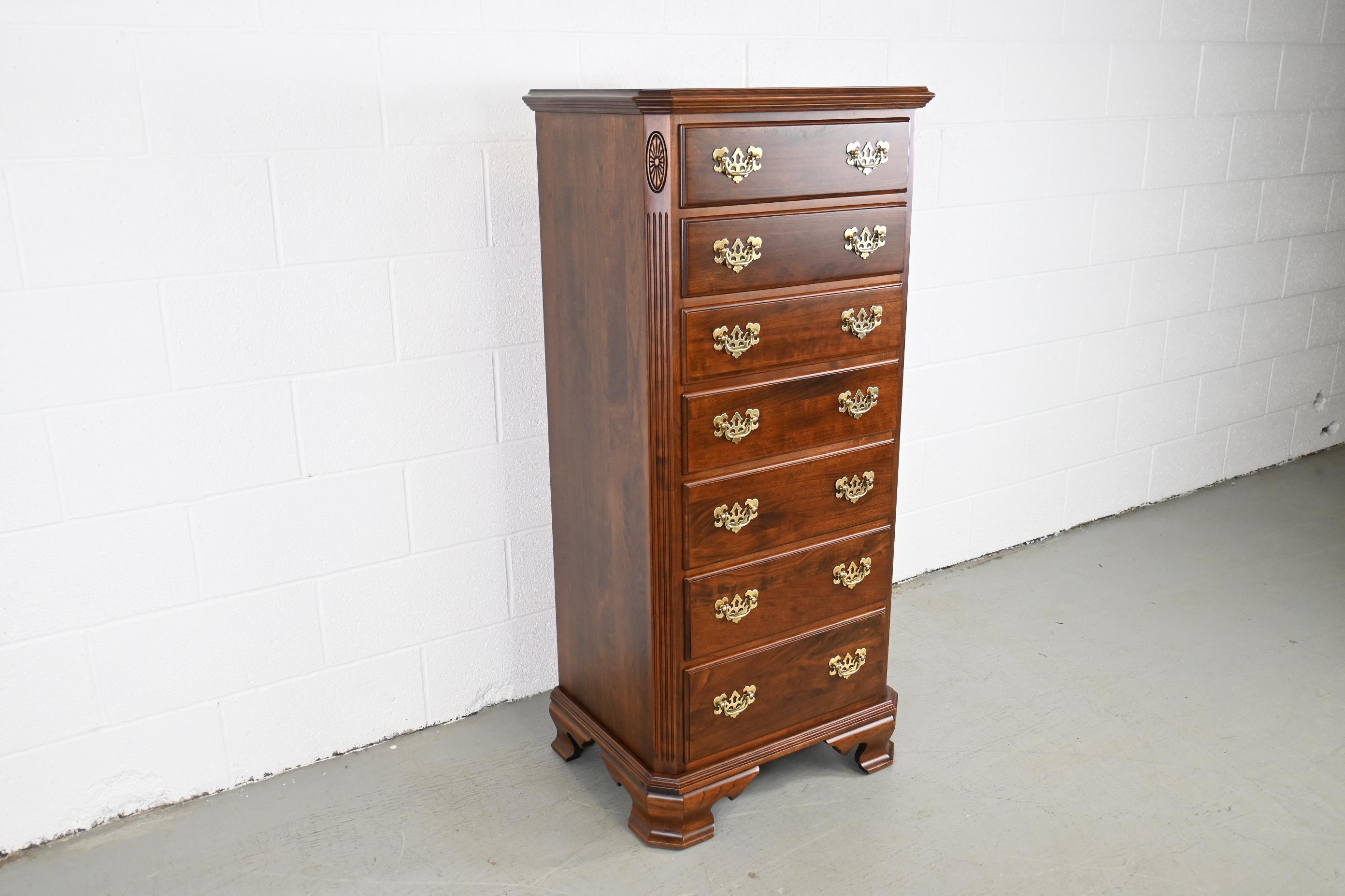 Ethan Allen Georgian Court Cherry Lingerie Dresser For Sale at 1stDibs ...