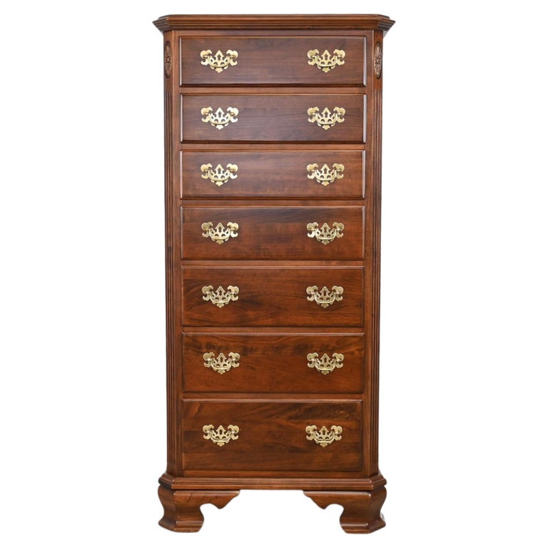 Ethan Allen Georgian Court Cherry Lingerie Dresser For Sale at 1stDibs