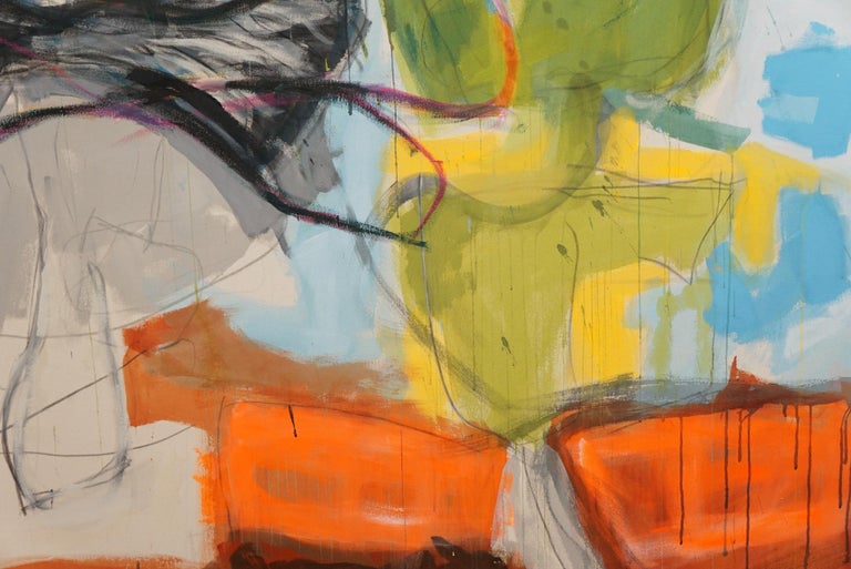 Peinture abstraite d'Ethan Boisvert, "Brooklyn Grab" - En vente sur 1stDibs