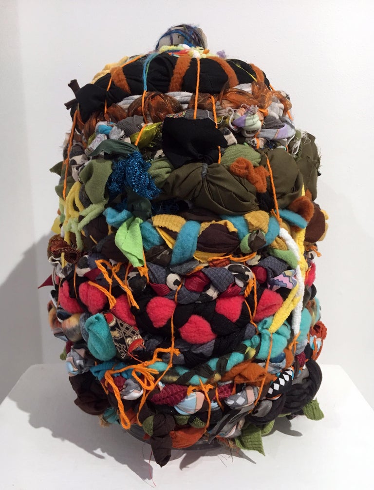 Ethan Meyer - Contemporary Abstract Mixed Media Sculpture with Fabric ...