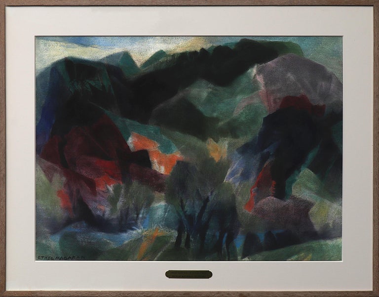 Ethel Magafan - ''Beside the Cimmarron'', Abstract Colorado Mountain ...