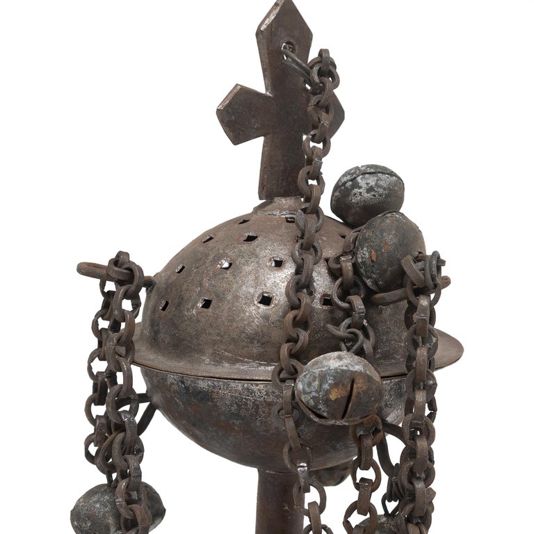 Ethiopian Bronze Hanging Coptic Censer, circa 1850 For Sale at 1stDibs