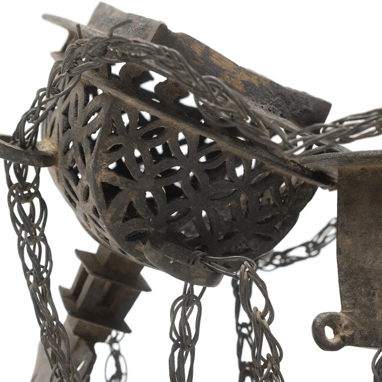 Ethiopian Bronze Hanging Coptic Censer, c. 1850 For Sale at 1stDibs