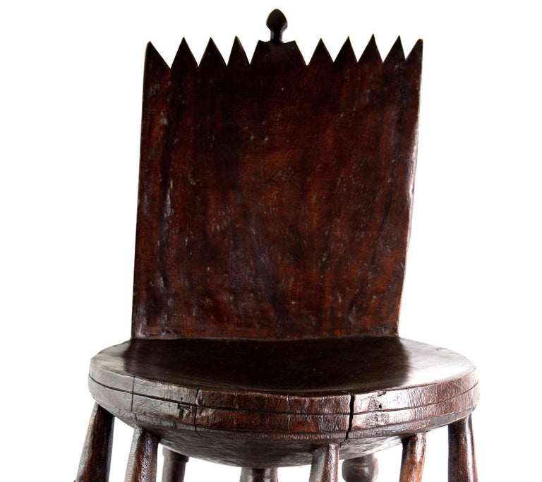 Sculptural Ethiopian Jimma Chair, Carved from One Piece of Wood, circa ...