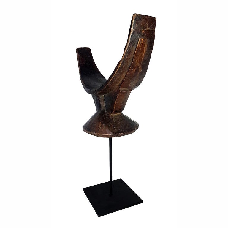 Ethiopian Wood Headrest For Sale at 1stDibs