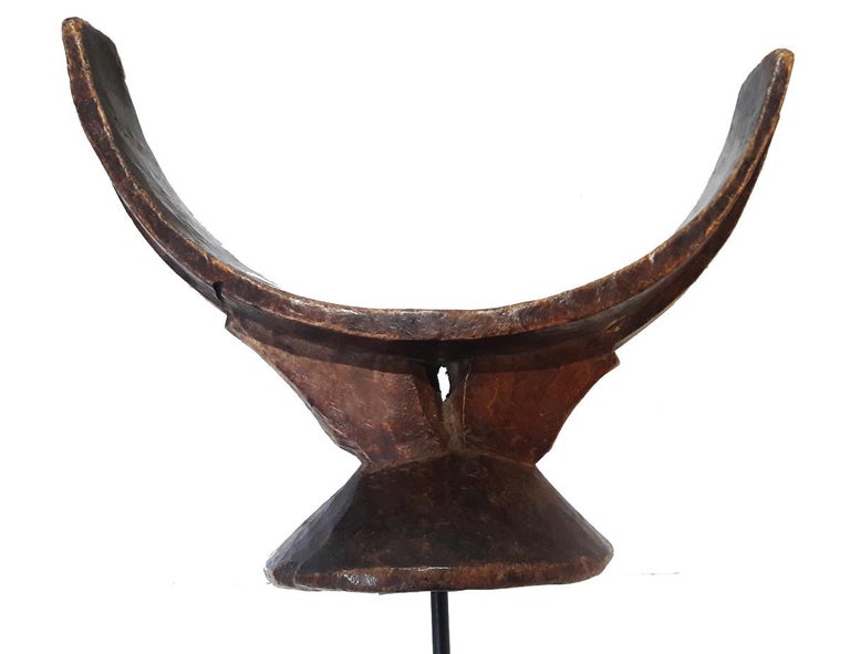 Ethiopian Wood Headrest For Sale at 1stDibs