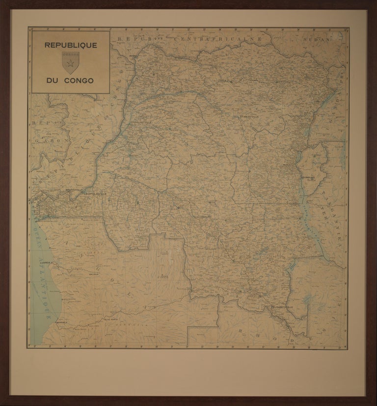 Ethnographic Selection of Kongo Artifacts and a Colonial Map For Sale ...