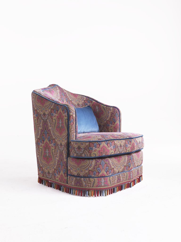 21st Century Amina Small Armchair in Fabric by Etro Home Interiors For ...
