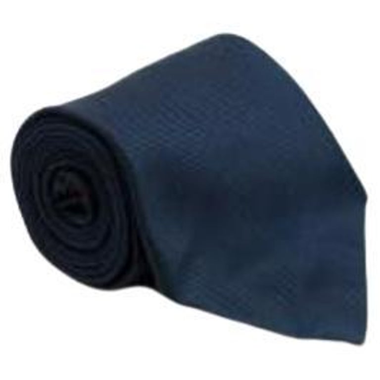 Etro Deep Blue Stripe Silk Tie For Sale at 1stDibs