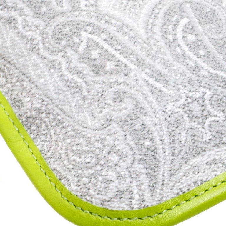 Etro Grey/Green Paisley Coated Canvas Crossbody Bag For Sale at 1stDibs ...