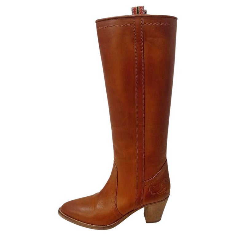 Etro High boots size 38 1/2 For Sale at 1stDibs