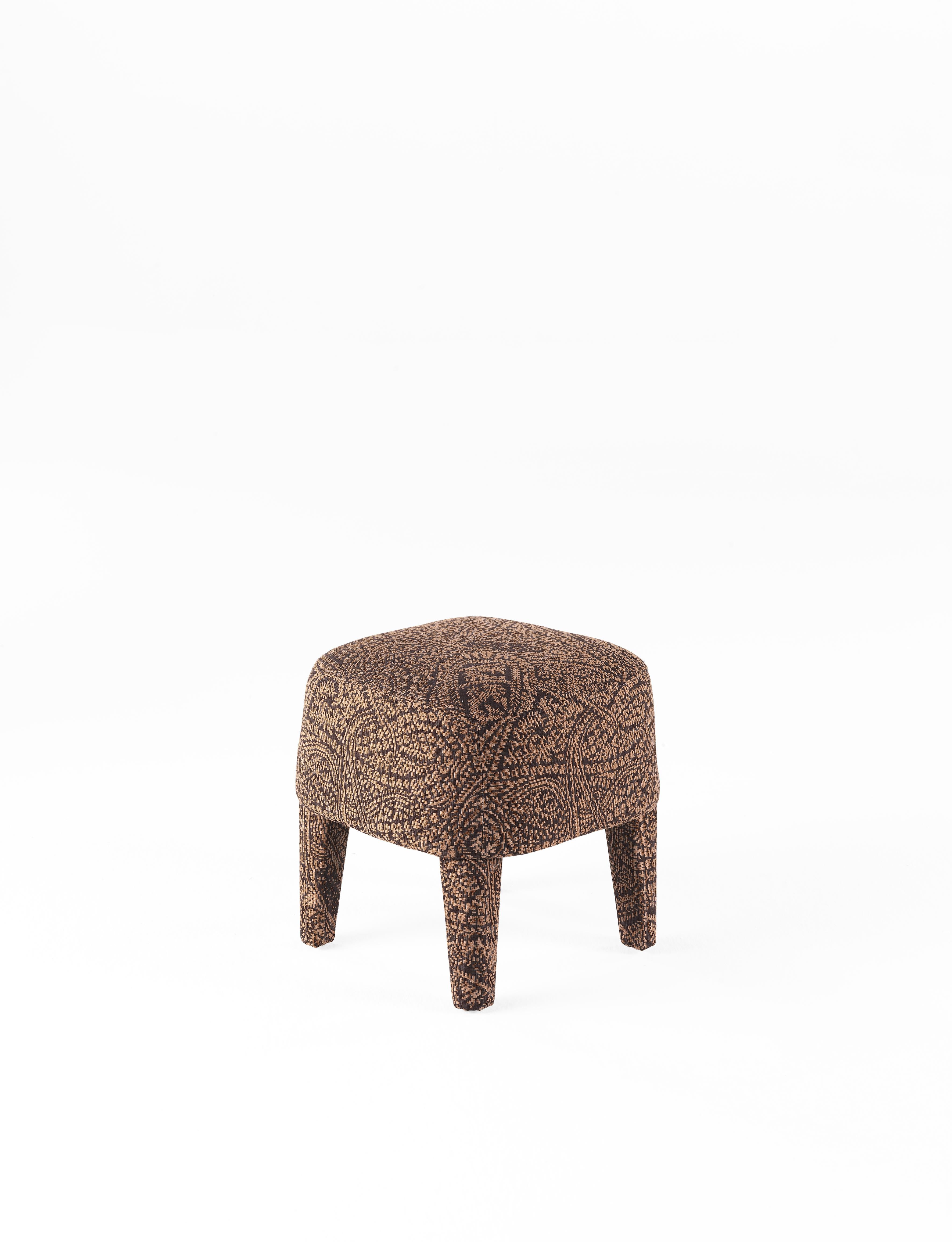 Etro Home Interiors Mini Pouf in Jacquard Zulu For Sale at 1stDibs