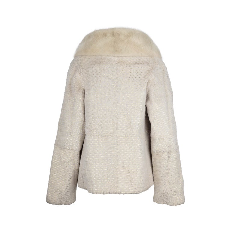 Etro Mink Trim Coat - '00s For Sale at 1stDibs