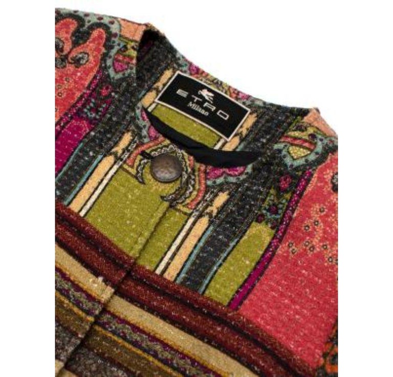 Etro Multicolour Embroidered Embellished Coat For Sale at 1stDibs
