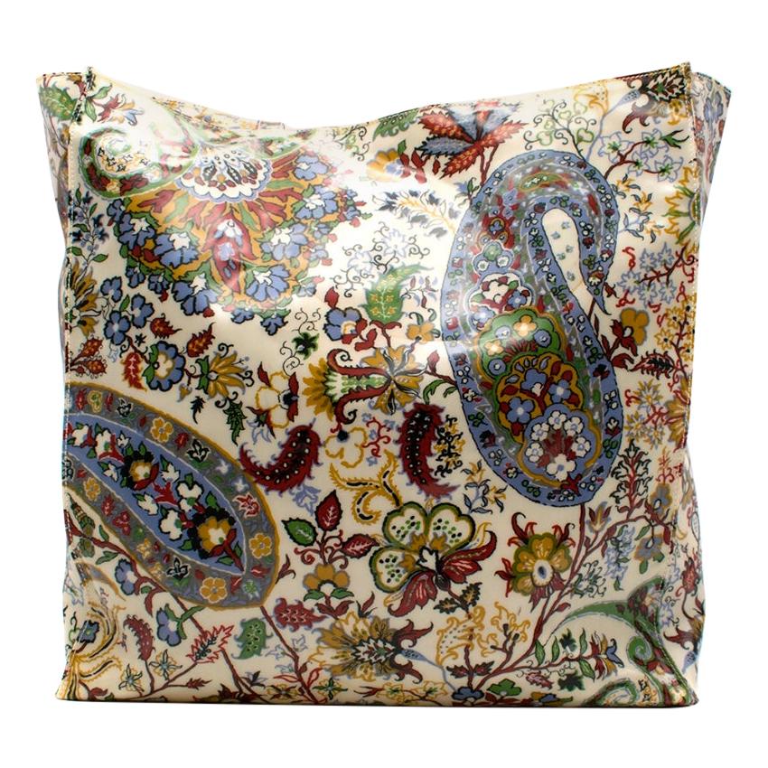 New ETRO PAISLEY PRINT TOTE SHOPPING BAG at 1stDibs