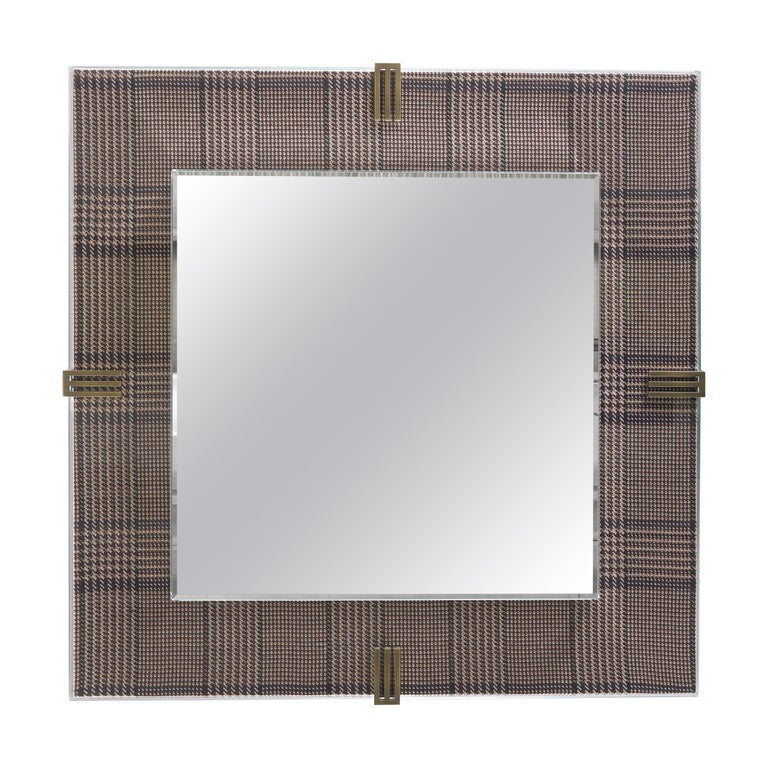 21st Century Renè Mirror in Fabric and Glass by Etro Home Interiors For ...
