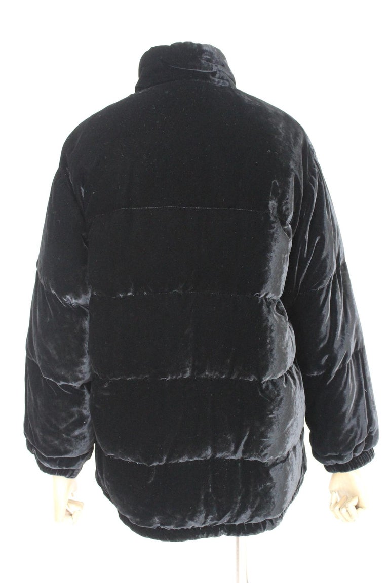 Etro Silk Black Beige Double Face Puffer Jacket 2000s Rare For Sale at ...