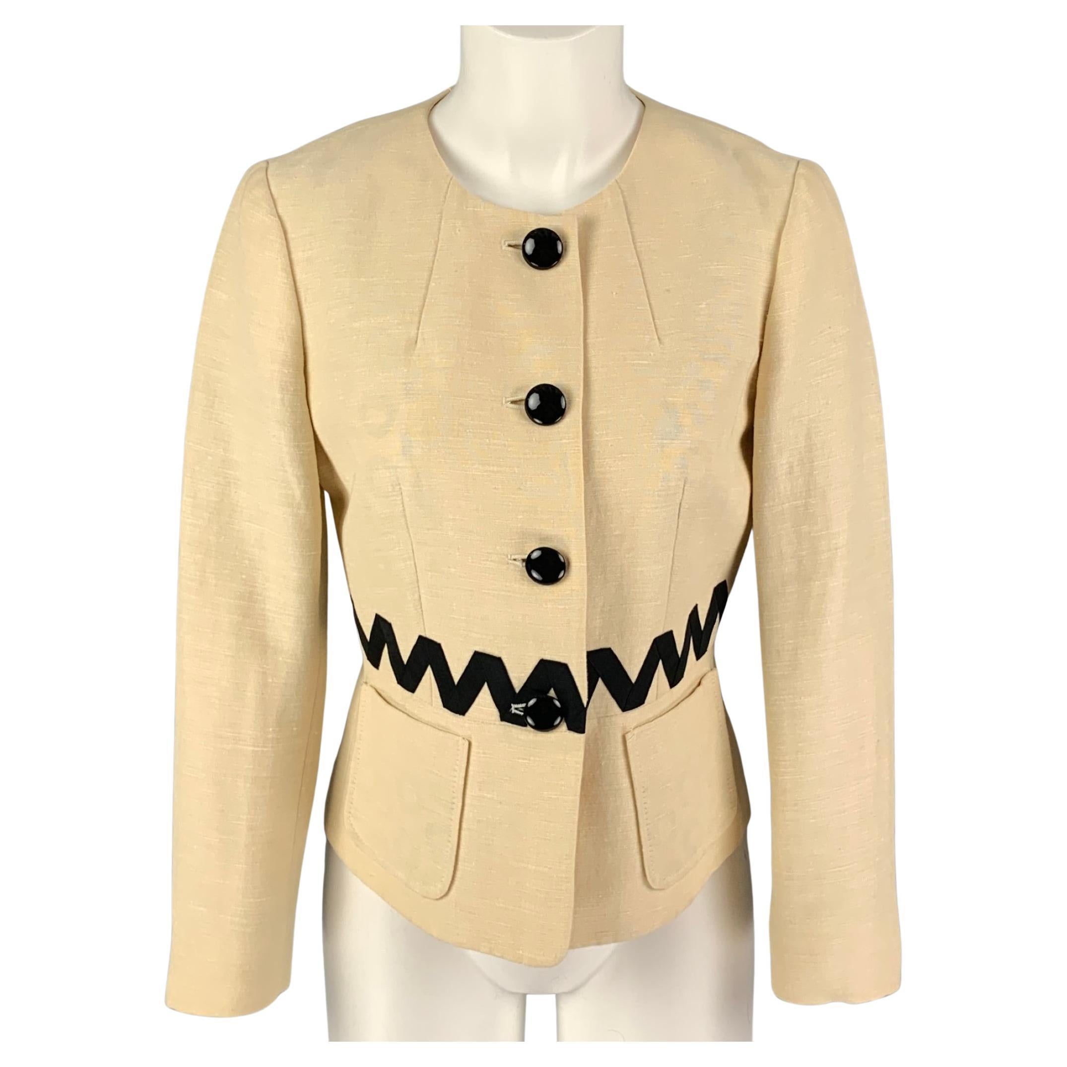 Black And Cream Jacket - 86 For Sale on 1stDibs | cream and black ...