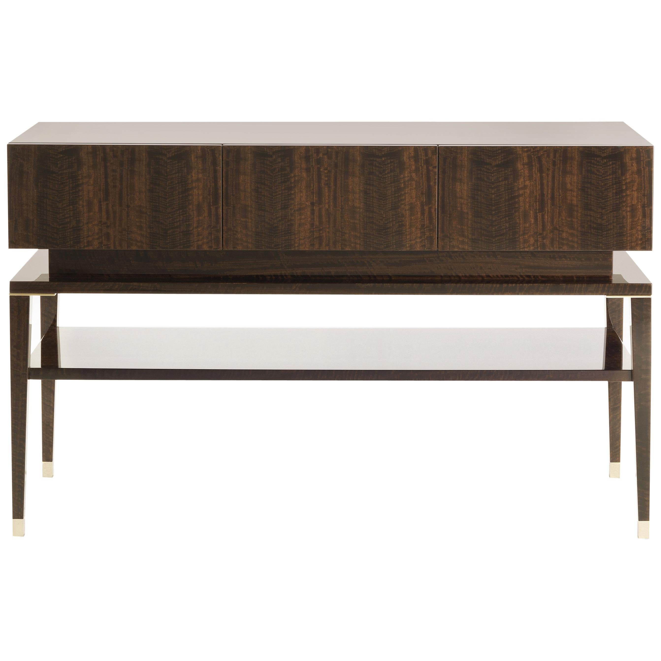 21st Century Mythos Console in Wood and Glass Top by Etro Home ...
