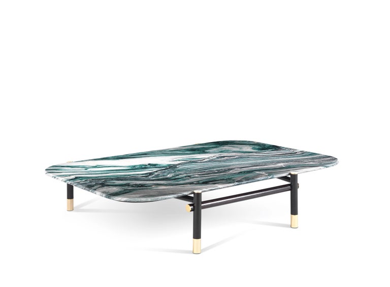 21st Century Woodstock Central Table in Wood and Marble by Etro Home ...