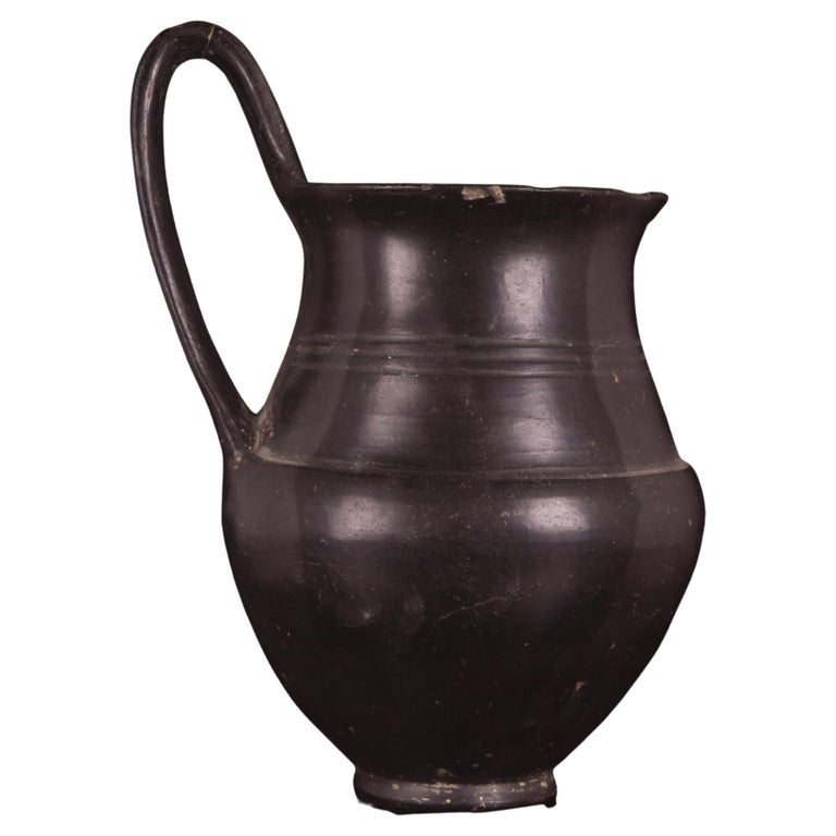Etruscan Bucchero Ware Olpe For Sale at 1stDibs