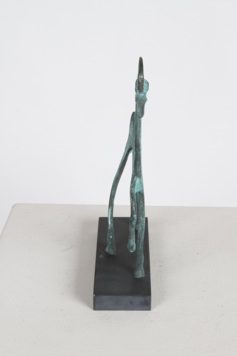 Etruscan Horse Patinated Bronze Sculpture by Francesco Simoncini, Italy ...