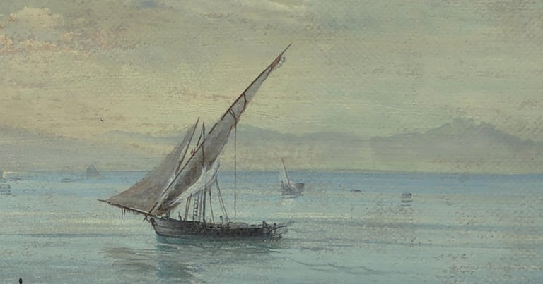 Ettore Ferrante - NAPLES - Ettore Ferrante Italian Landscape Oil on ...