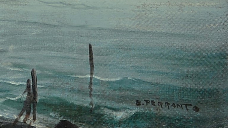 Ettore Ferrante - NAPLES - Ettore Ferrante Italian Landscape Oil on ...