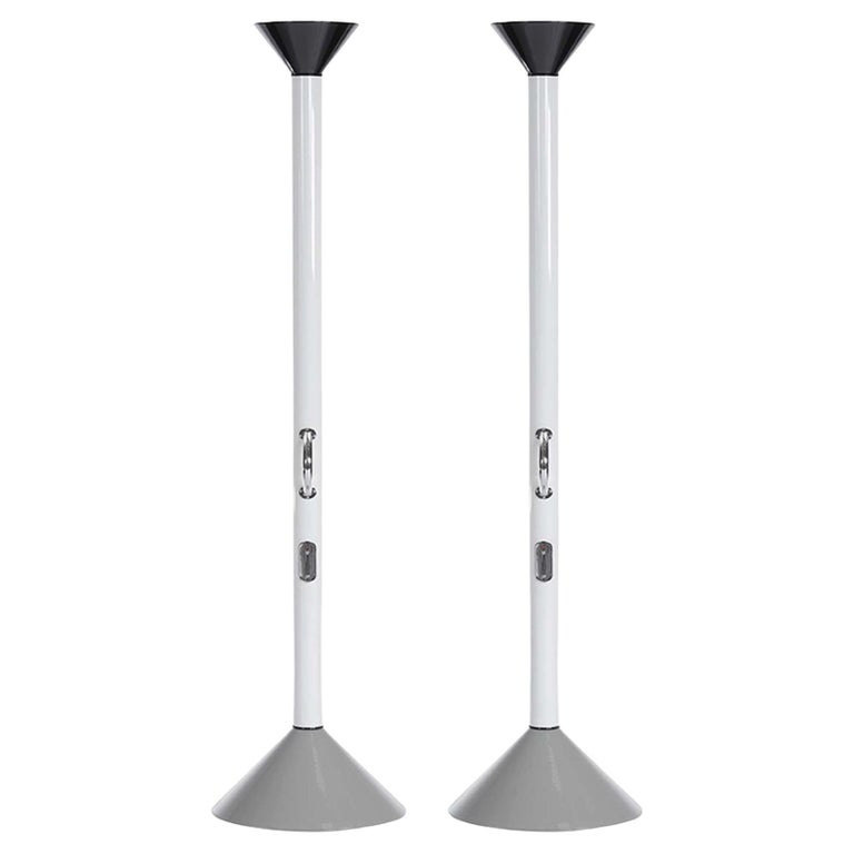 Ettore Sottsass Pair of ''Callimaco'' Floor Lamps by Artemide Grey ...