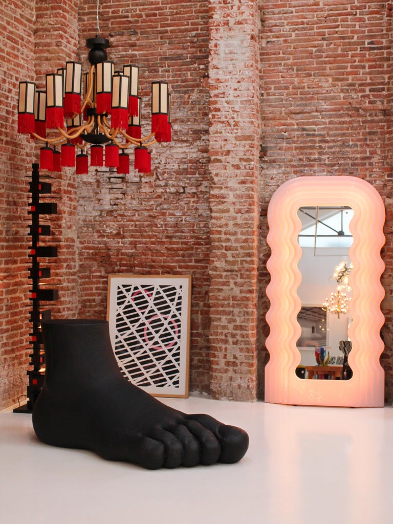 Ettore Sottsass Perplex and Pink Neon Lamp "Ultrafragola" Italian ...