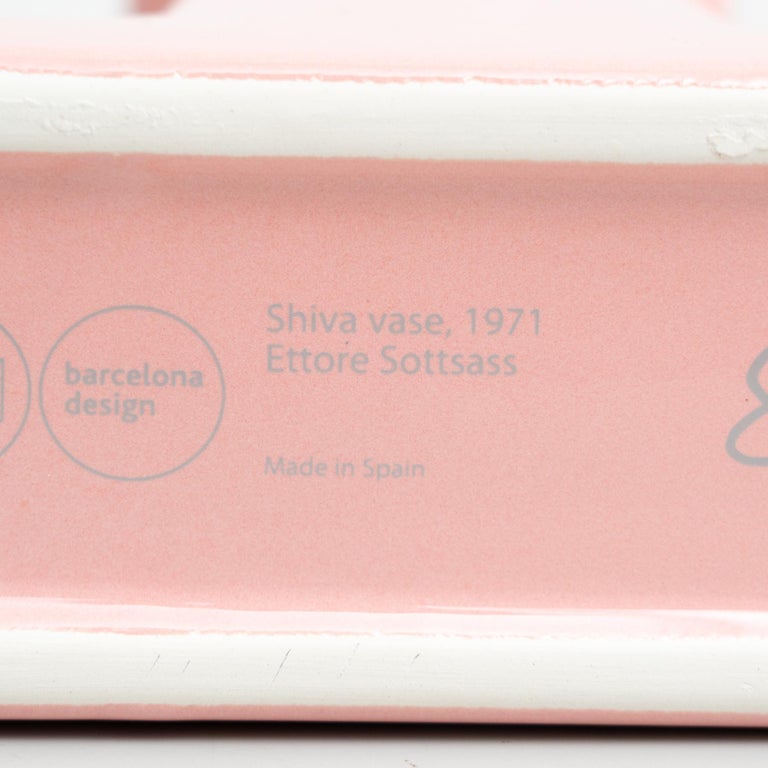 Ettore Sottsass Pink Ceramic Shiva Flower Vase, by BD Barcelona For ...