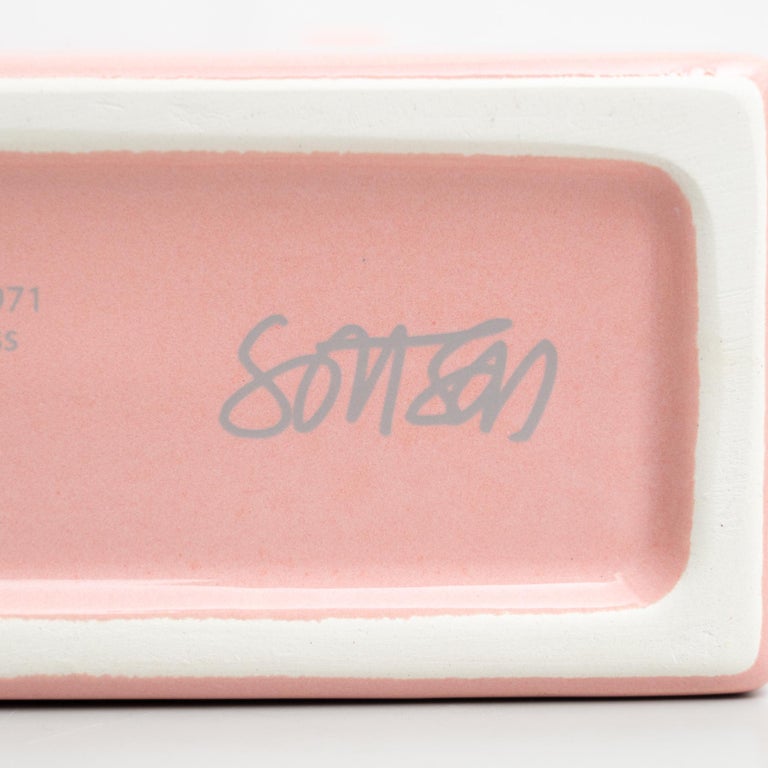 Ettore Sottsass Pink Ceramic Shiva Flower Vase, by BD Barcelona For ...