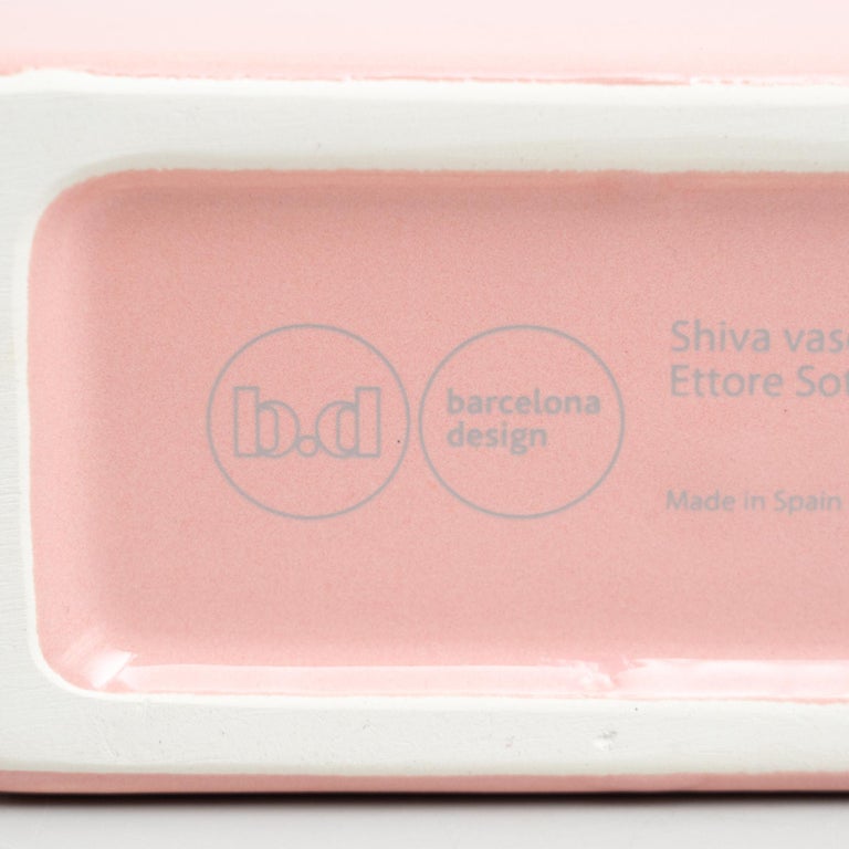 Ettore Sottsass Pink Ceramic Shiva Flower Vase, by BD Barcelona For ...