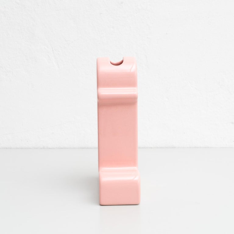 Ettore Sottsass Pink Ceramic Shiva Flower Vase, by BD Barcelona For ...