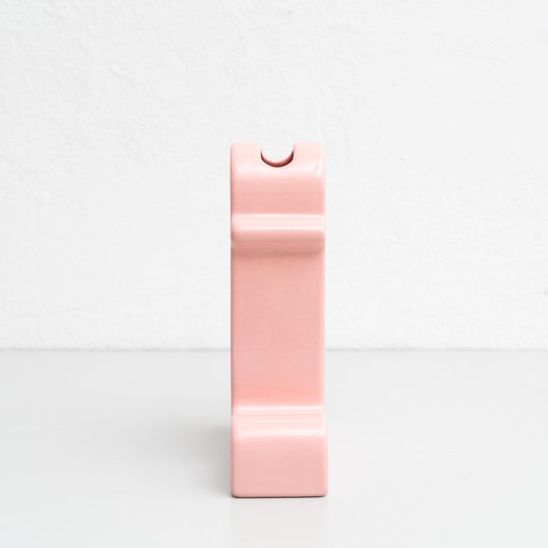Ettore Sottsass Pink Ceramic Shiva Flower Vase, by BD Barcelona For ...