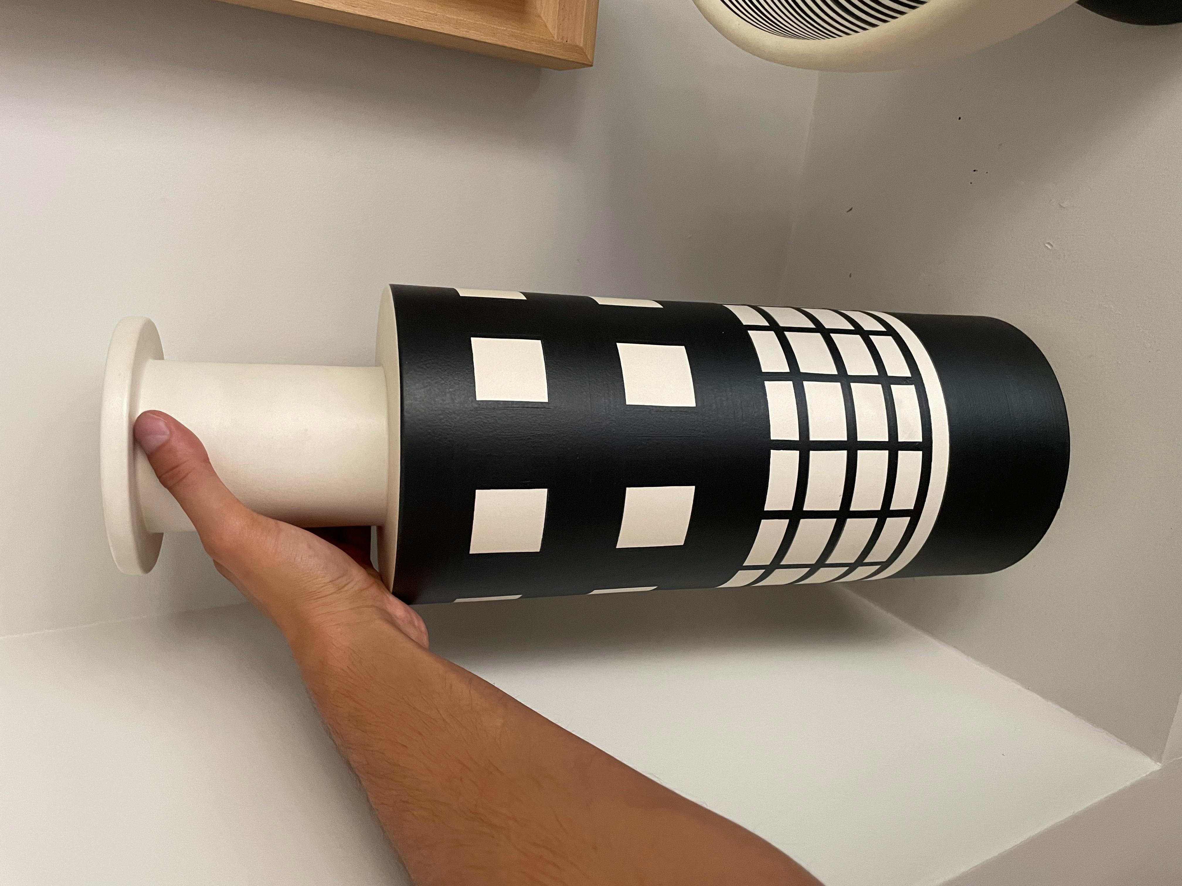 Ettore Sottsass, "Rocchetto" Vase 'C. 1980', Bitossi Ceramiche For Sale ...