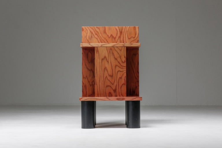 Ettore Sottsass Side Table Memphis Style at 1stDibs