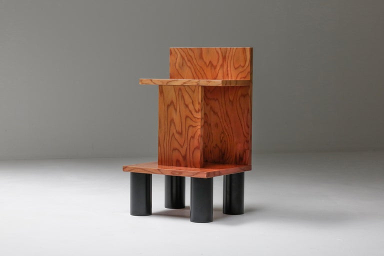 Ettore Sottsass Side Table Memphis Style at 1stDibs