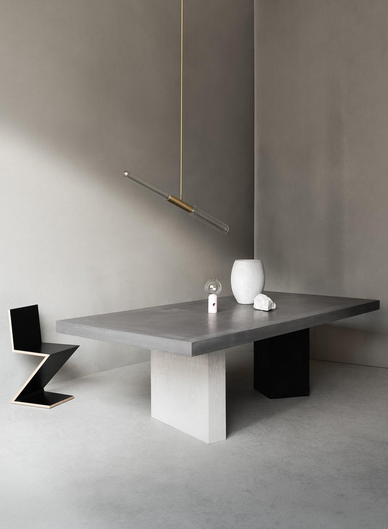 21st Century Euclide Concrete Dining Table 100% handmade in Italy For ...
