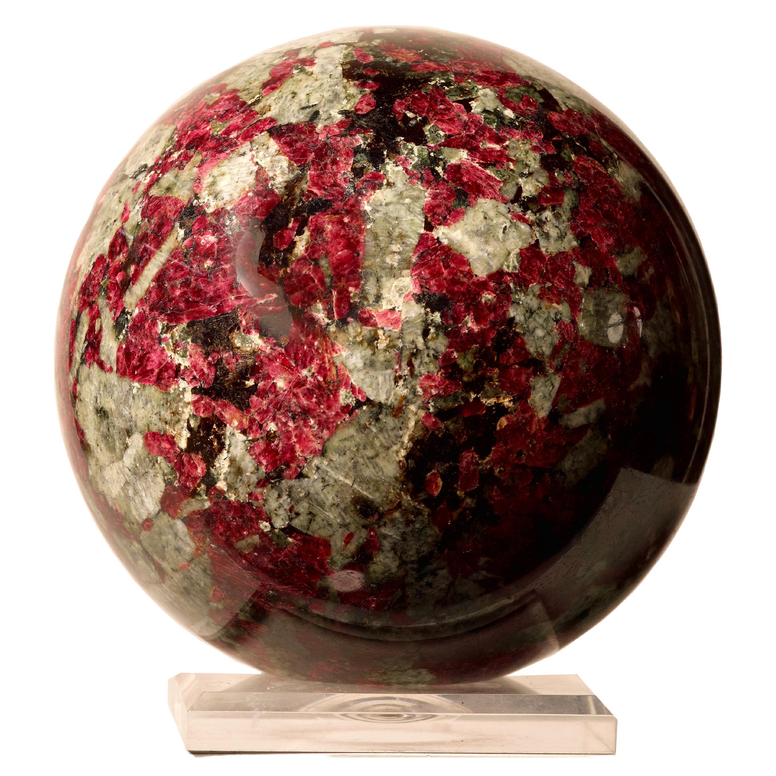Eudialyte sphere of exceptiomal size and quality. Russia For Sale at ...